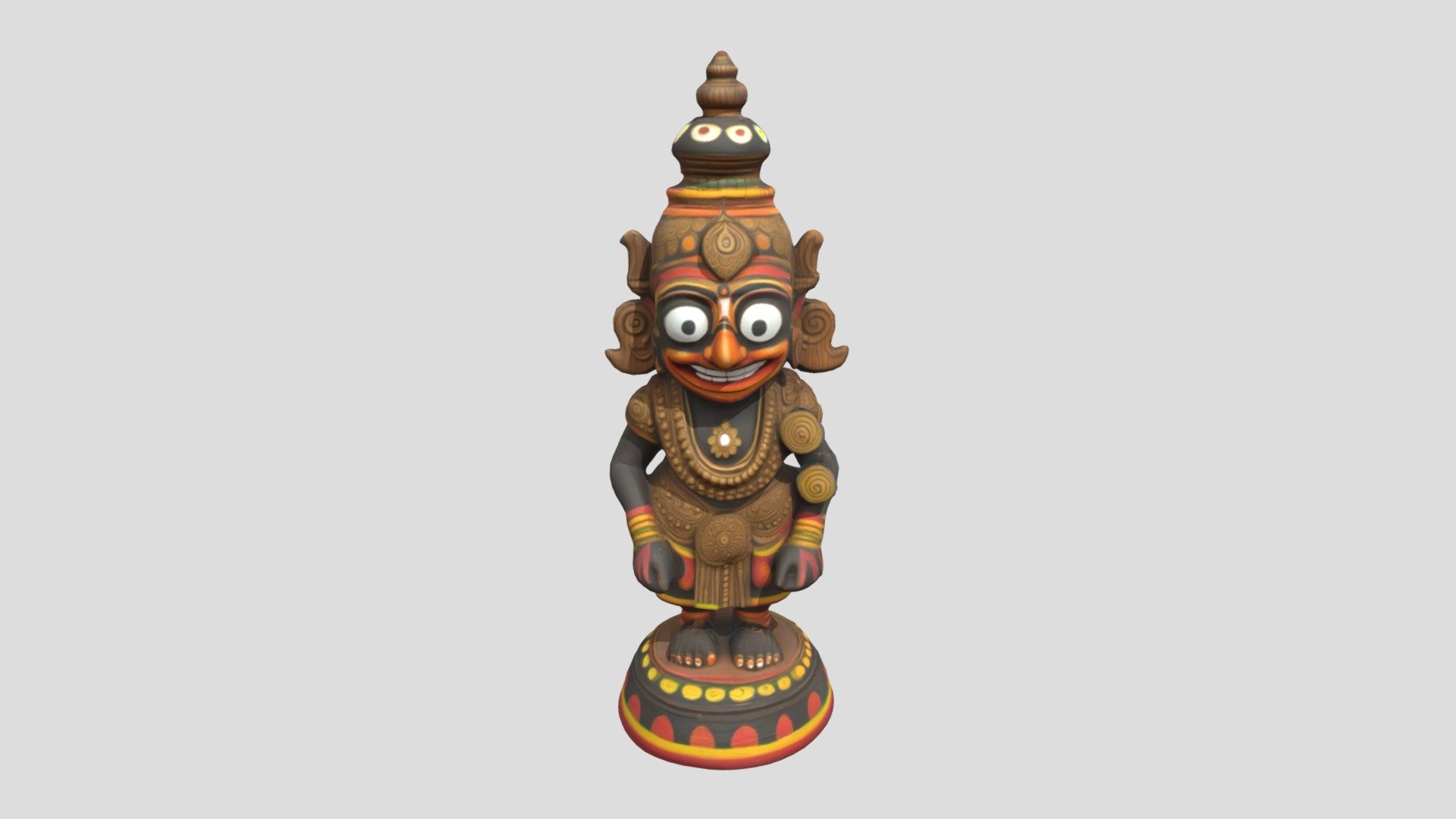 Traditional Jagannath Murti Puri Temple - 3D model by fandiii [5252a38 ...