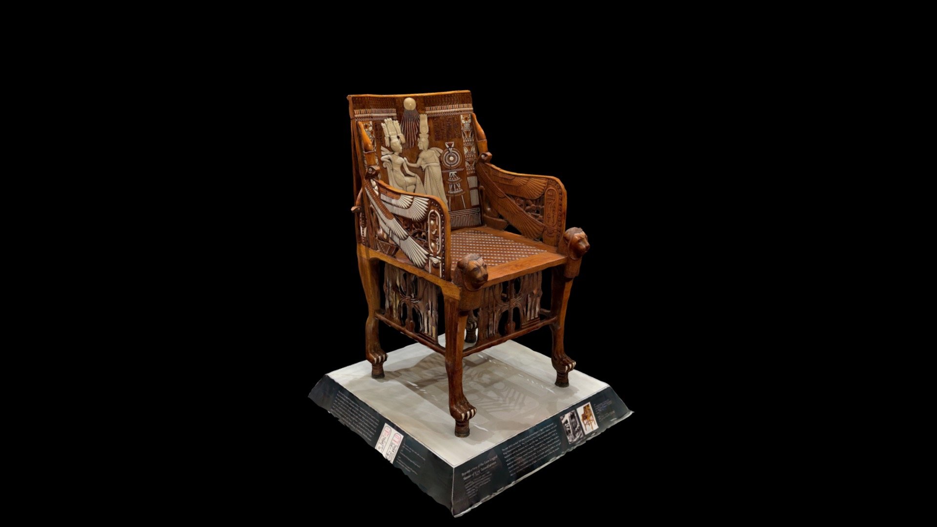 Reproduction of the Throne of King Tutankhamun - Download Free 3D model ...