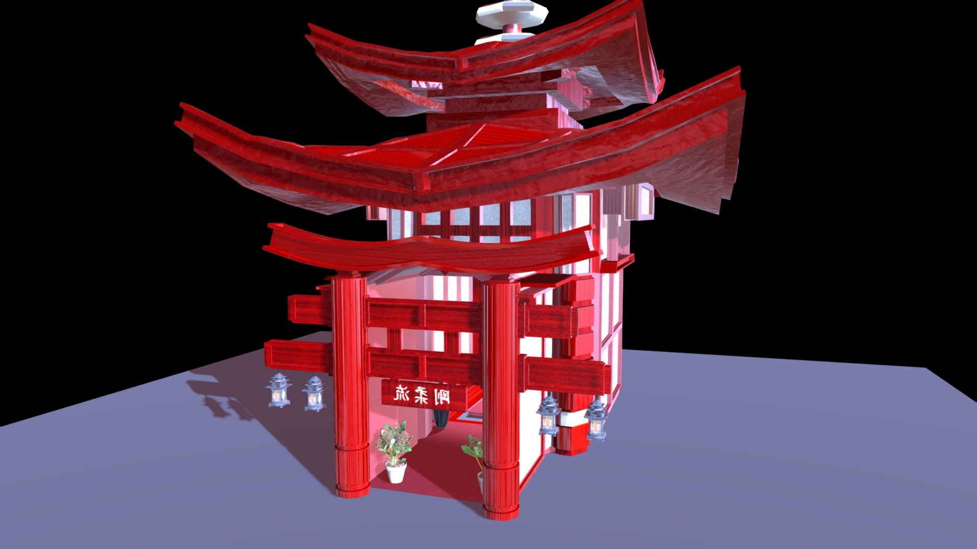Japan Dojo Karatê - 3D model by LeanDesign (@Dekkiru) [52544c6] - Sketchfab