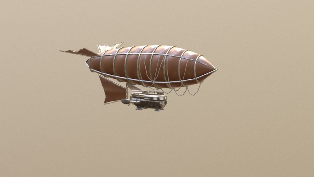 dirigible steampunk - Download Free 3D model by shevchukmaks [525499e ...