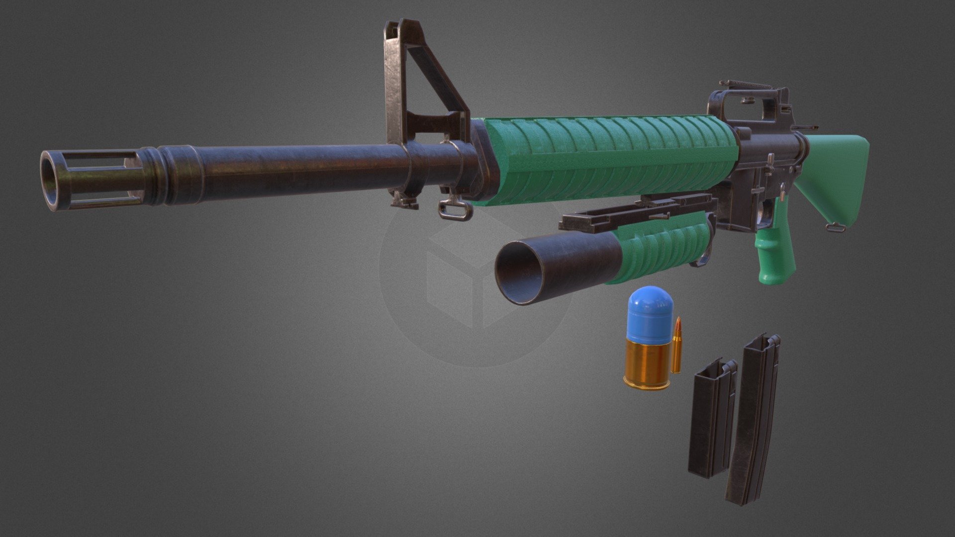 m16a2 - 3D model by progo [5257695] - Sketchfab