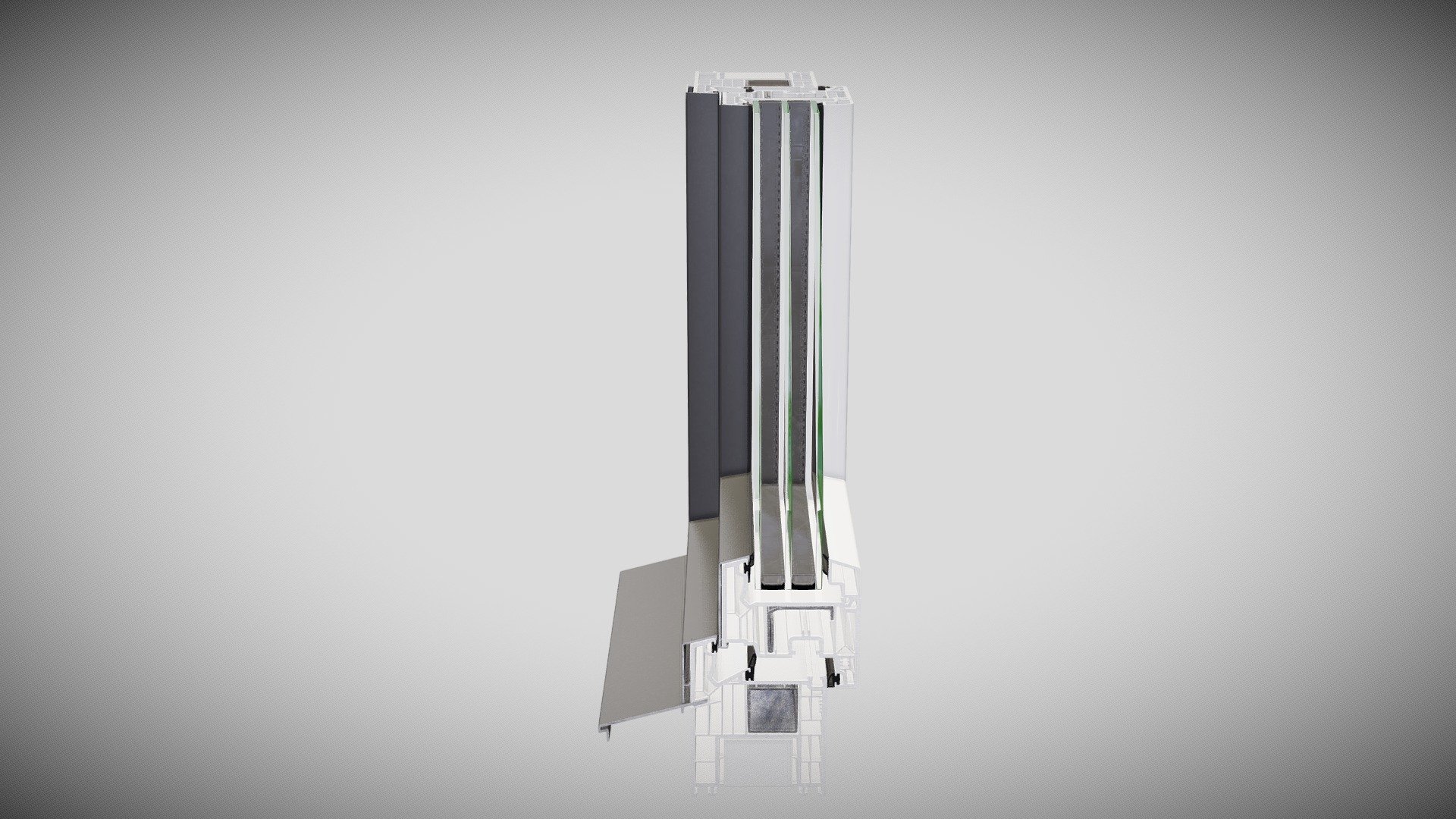 Kunststoff-Metall VEKA MD-82 - 3D model by Blumer Techno Fenster ...