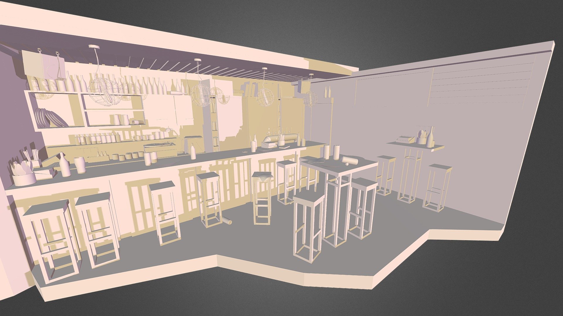 Bar - Download Free 3D model by D1sho [525c388] - Sketchfab