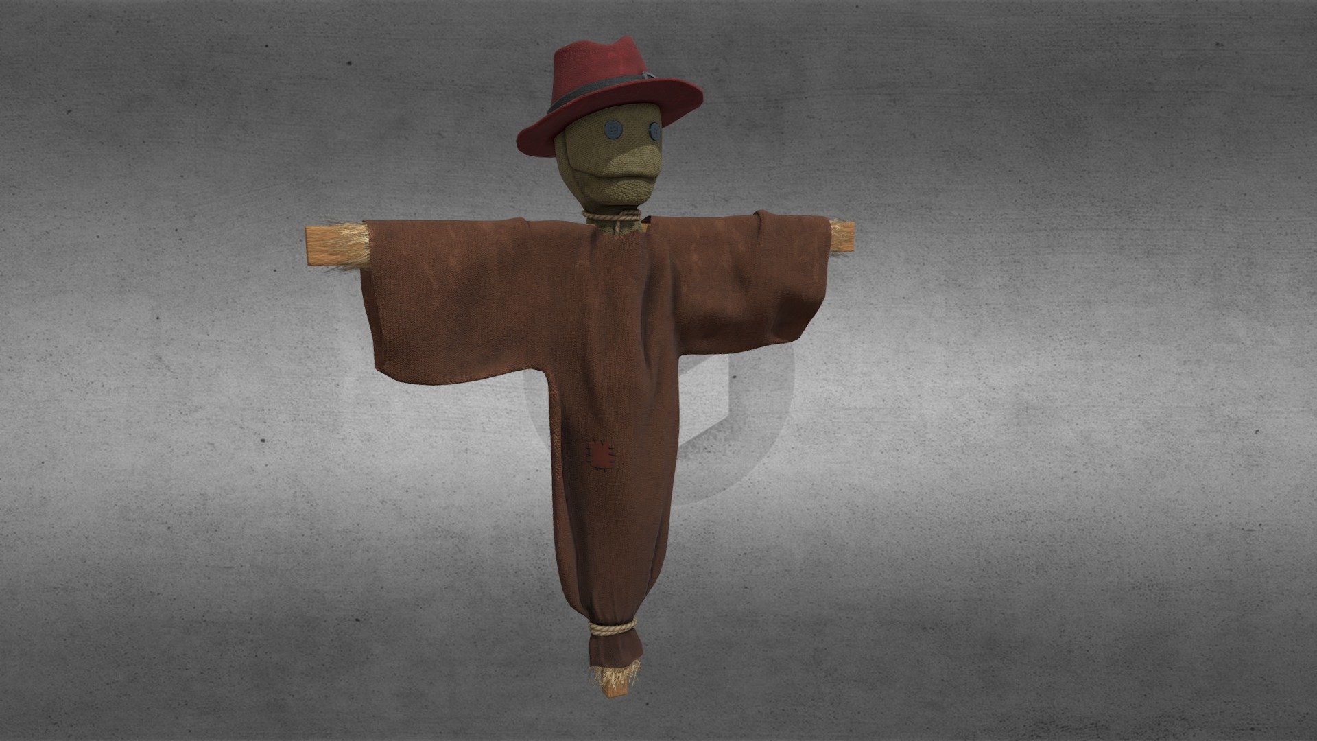 Scarecrow - 3D model by Konstantin Kaftaykin (@3dKostya) [525ca87 ...
