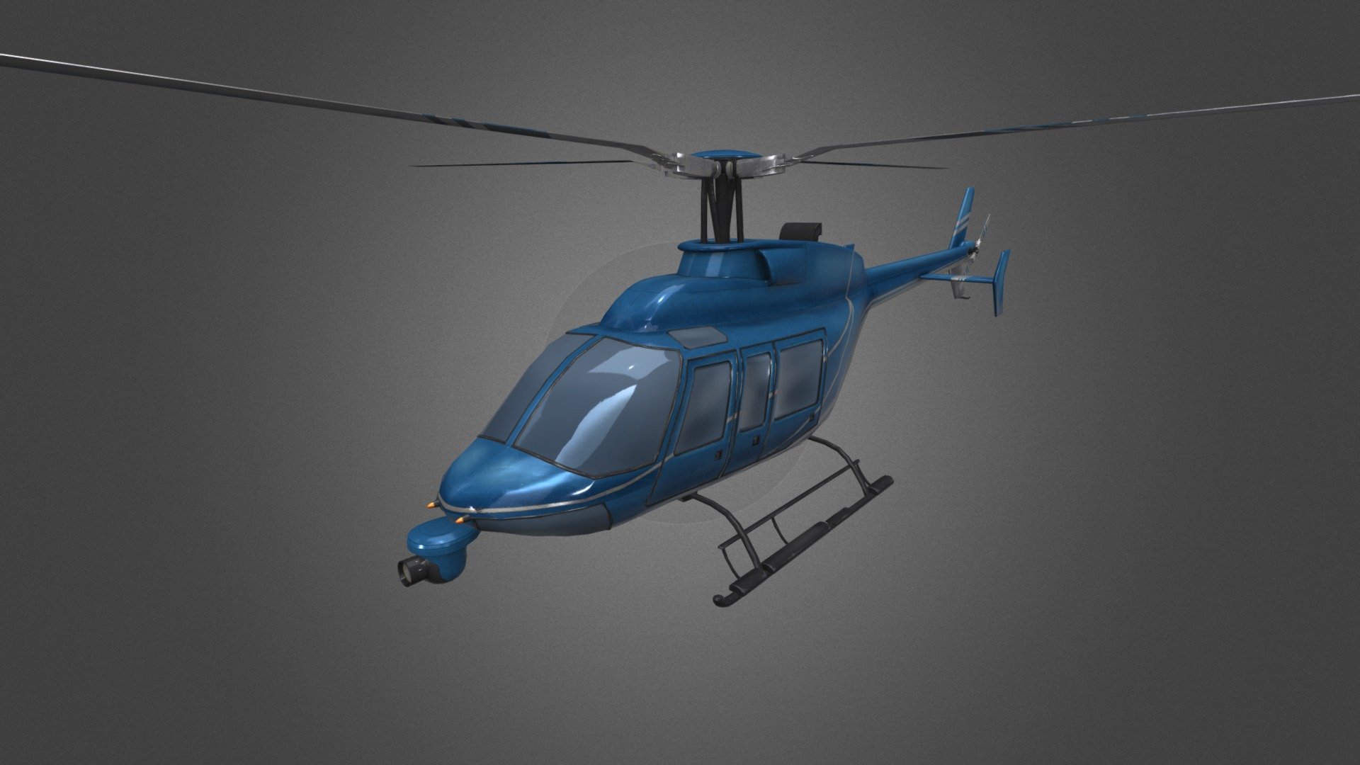 Helicopter Bell 407 Jet Ranger - 3D model by CG Duck (@cg_duck ...