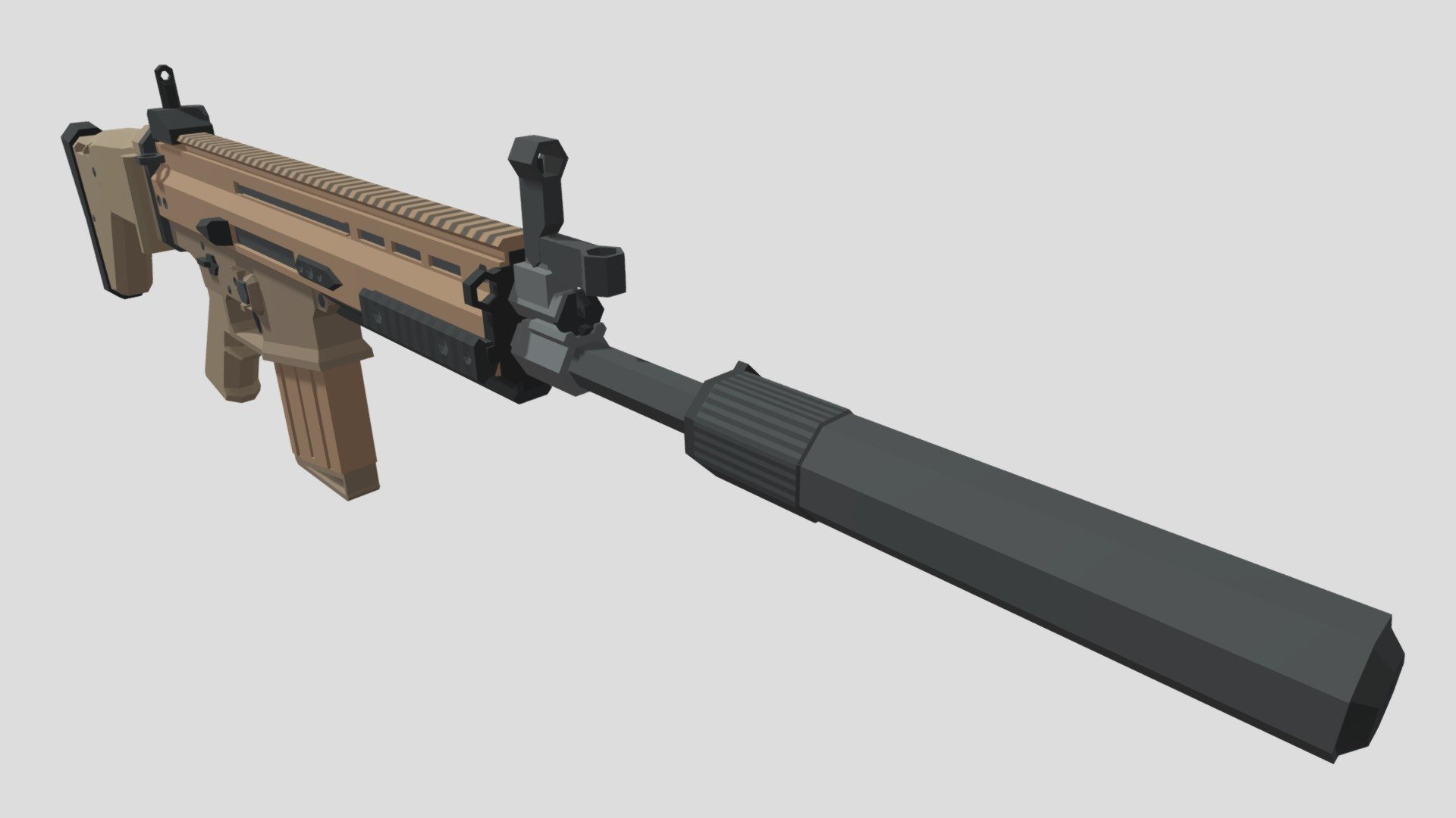 SCAR-H battle rifle - Buy Royalty Free 3D model by shirioko [5260b85 ...