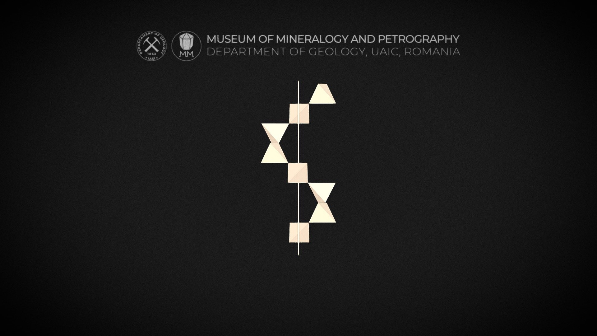 Quartz crystal structure - right-handed helix - 3D model by Museum of ...