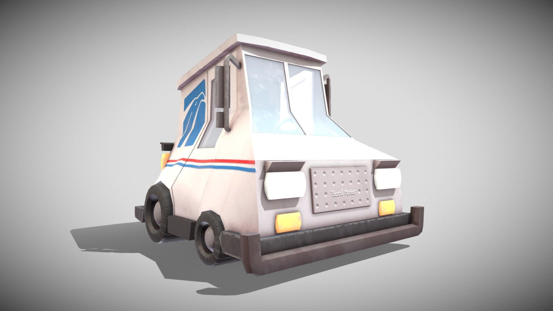 Stylized Mail Truck - Download Free 3D model by Pavel.Kozulya [5261f98] - Sketchfab
