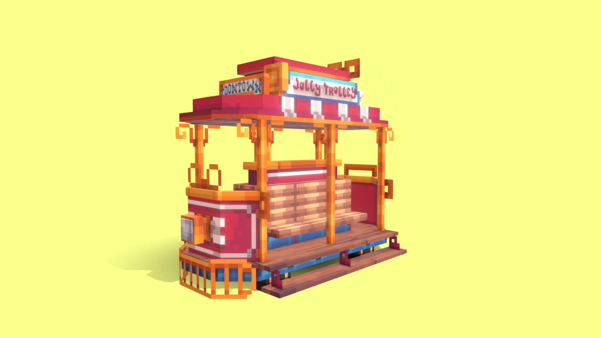 Jolly Trolley - Disneyland - 3D model by Best_Long (@best.v.long ...