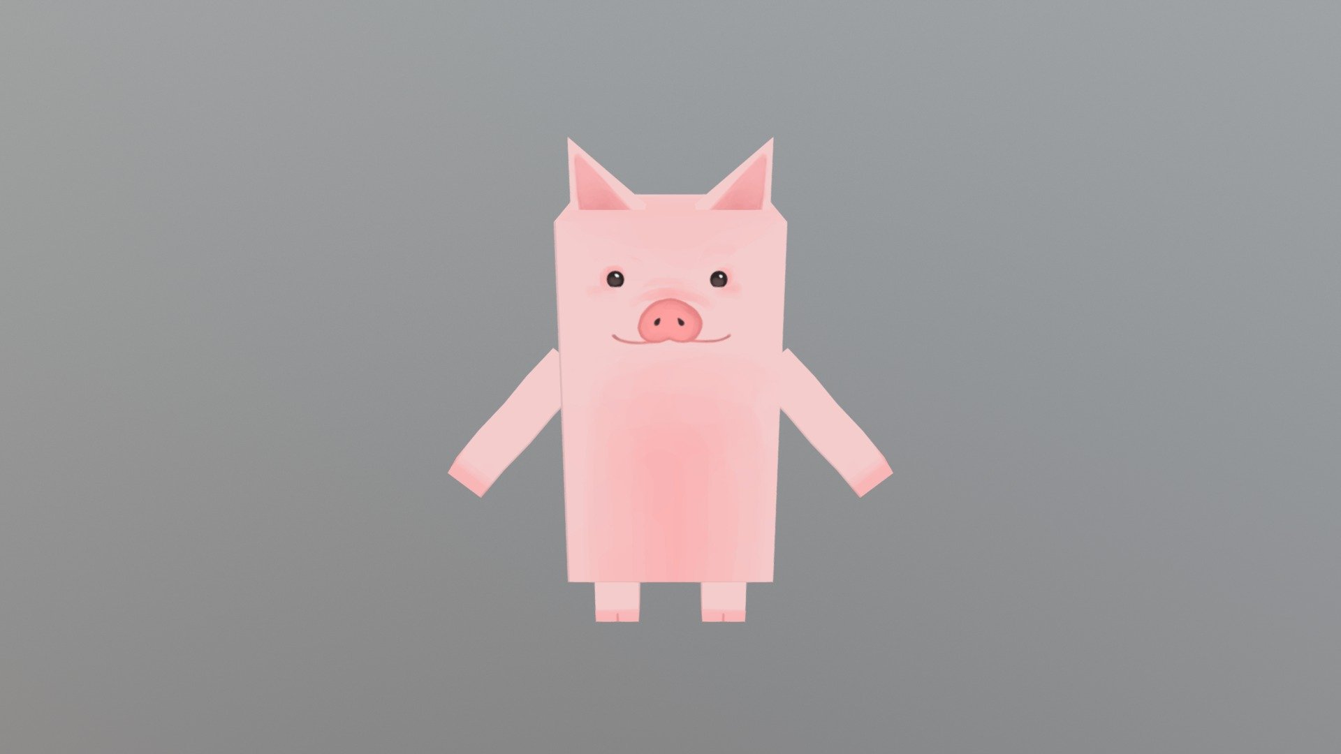 CUBEman Pig - 3D model by thebome [52628ca] - Sketchfab