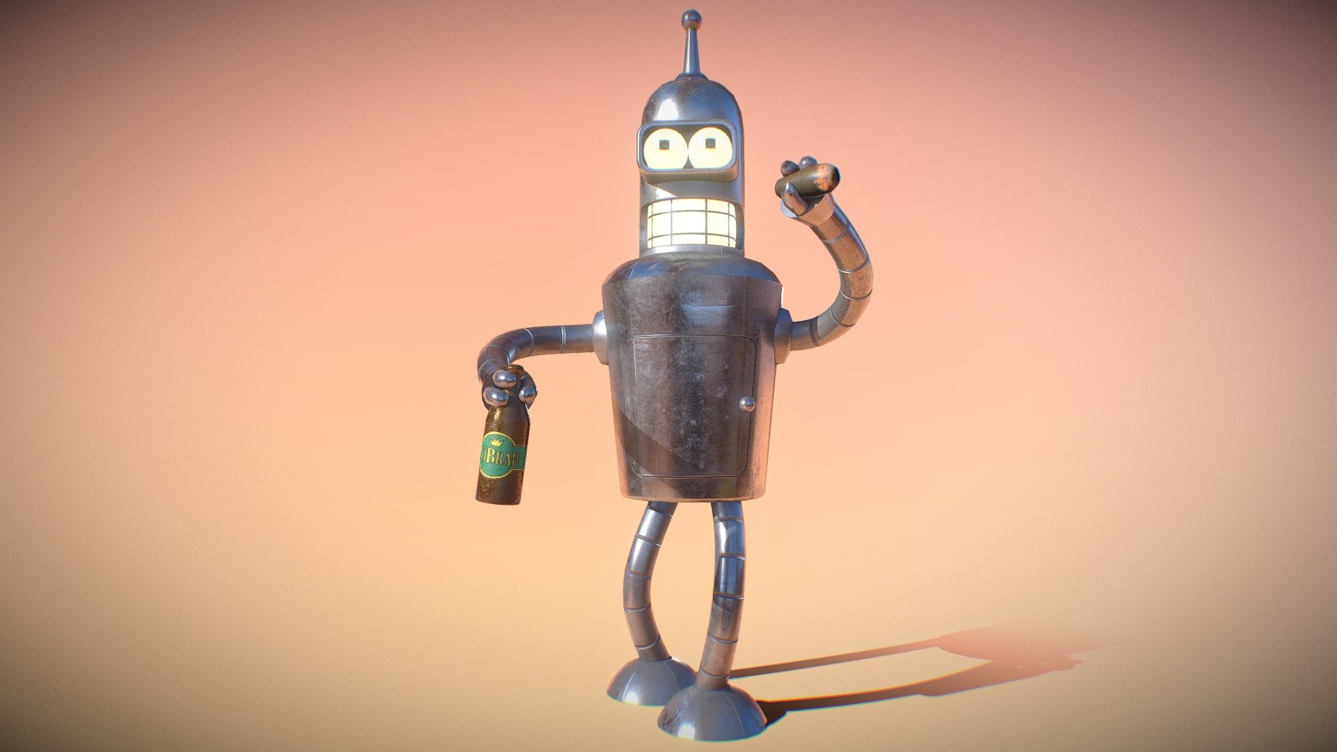 Bender - Futurama - 3D model by That's Cool Jack (@thats_cool_jack ...