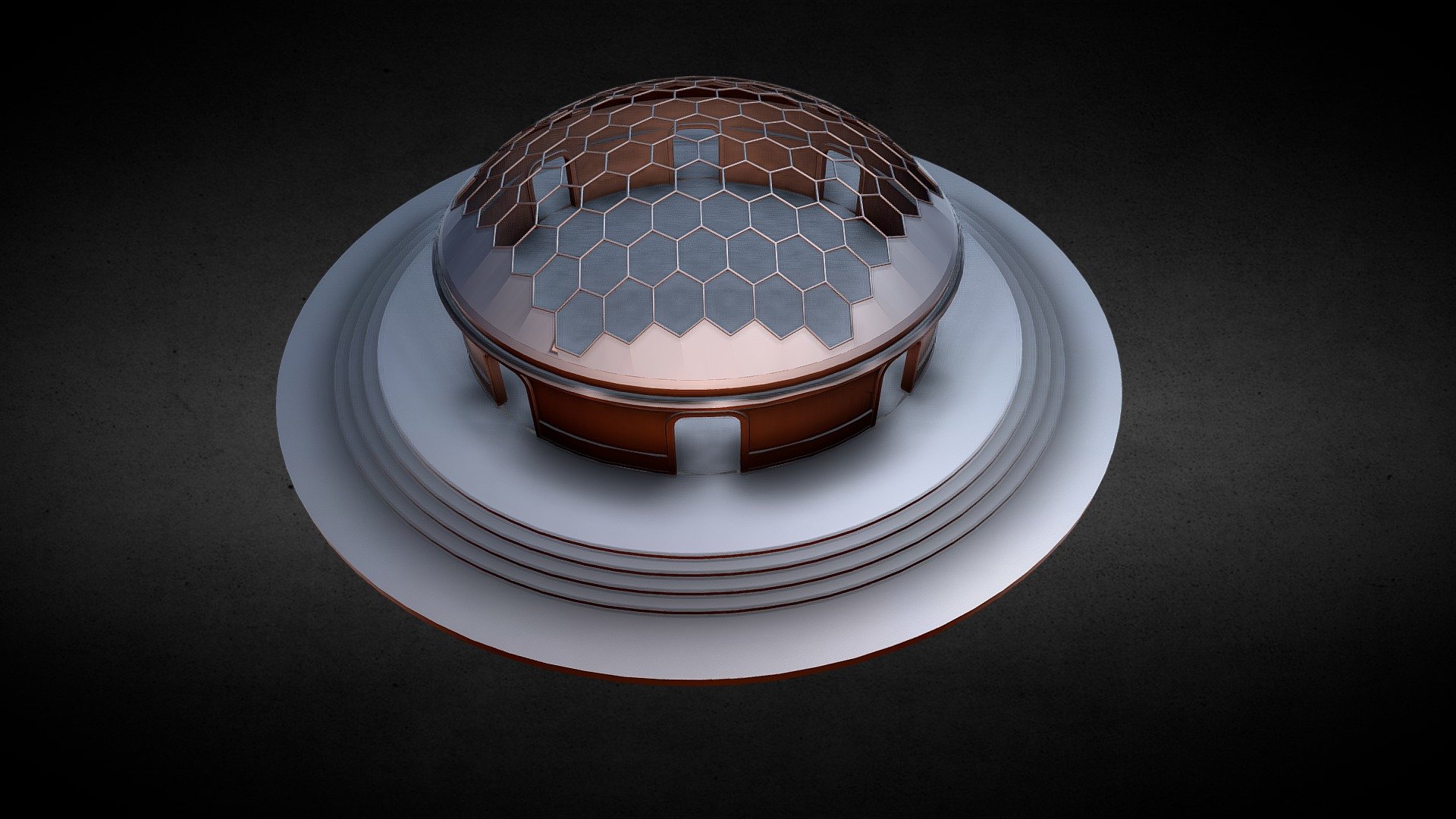 1806 HEXADOME-OBJ - Buy Royalty Free 3D model by DCOgraphicstudio ...