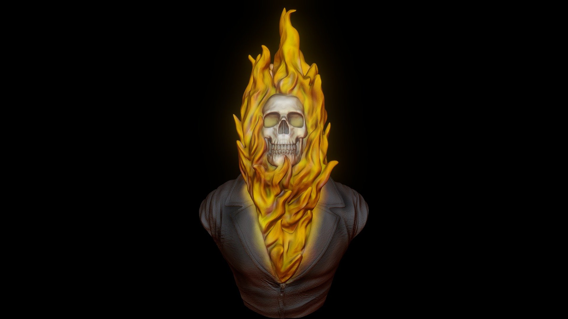 Ghost Rider - Buy Royalty Free 3D model by uday14viru [5266d09 ...