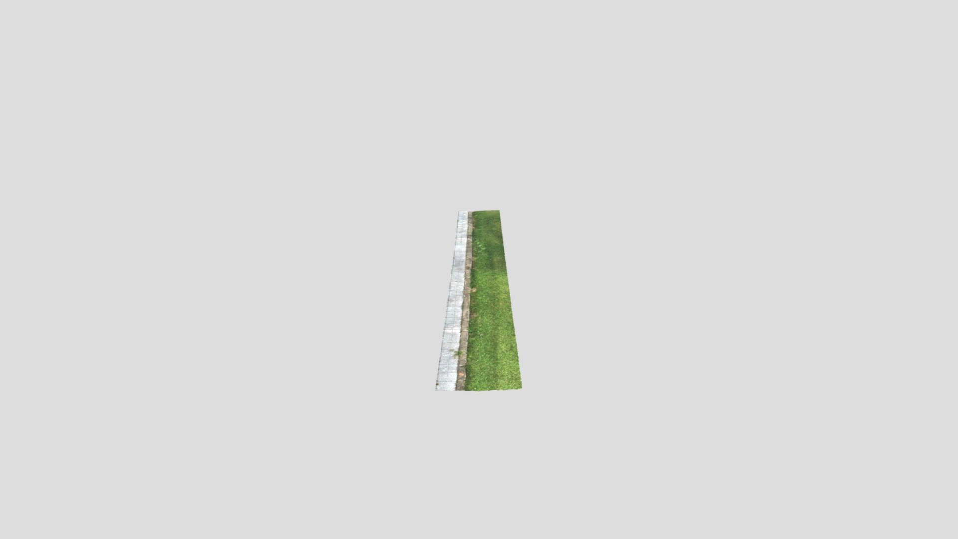 Sidewalk with grass - Download Free 3D model by chusano [526cc28 ...
