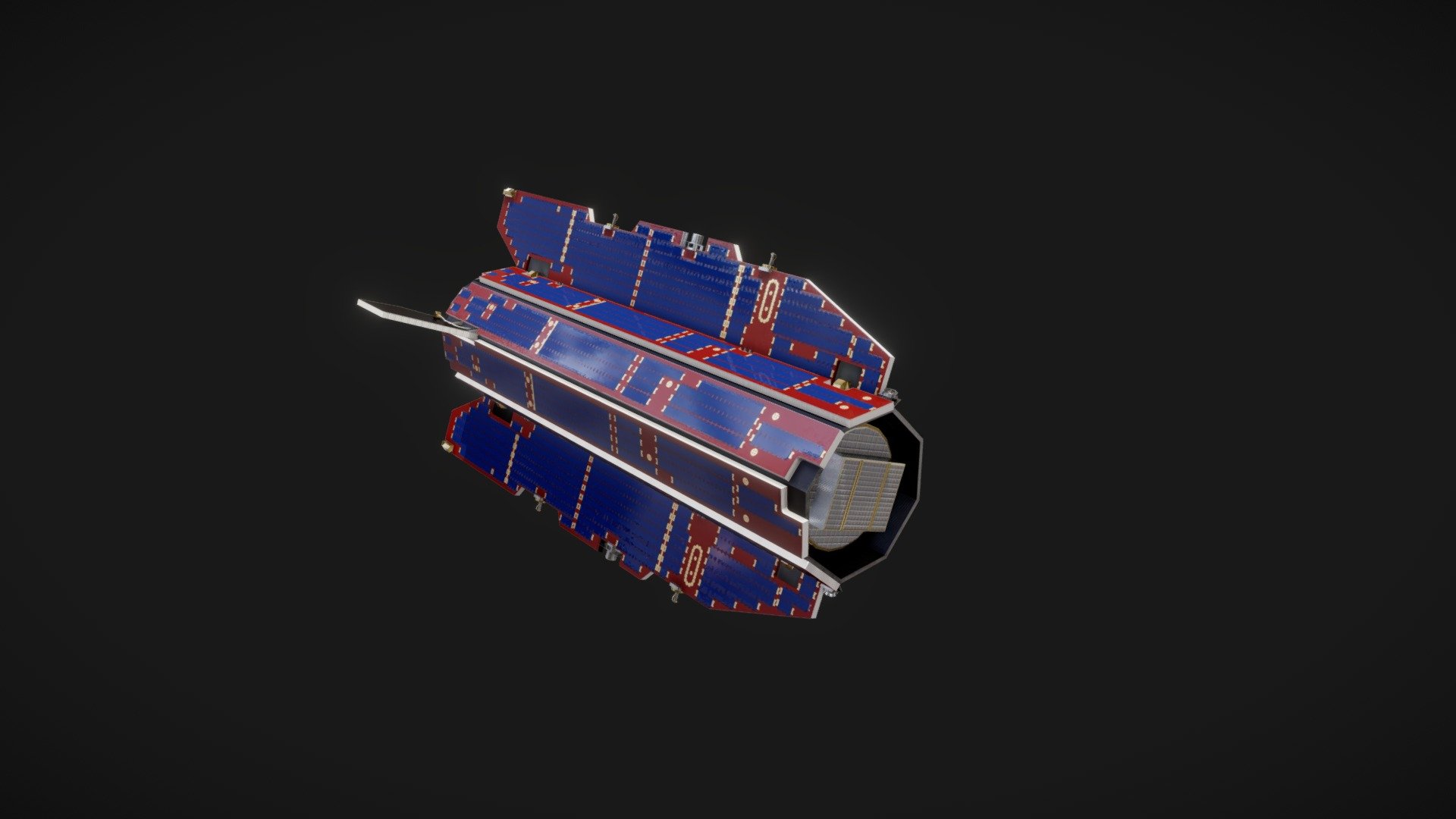 GOCE Satellite - 3D model by AndreiNastasa [526da51] - Sketchfab