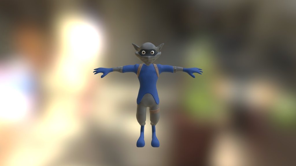 Sly Cooper - 3D model by Kasper (@kasperminator) [526e21d] - Sketchfab