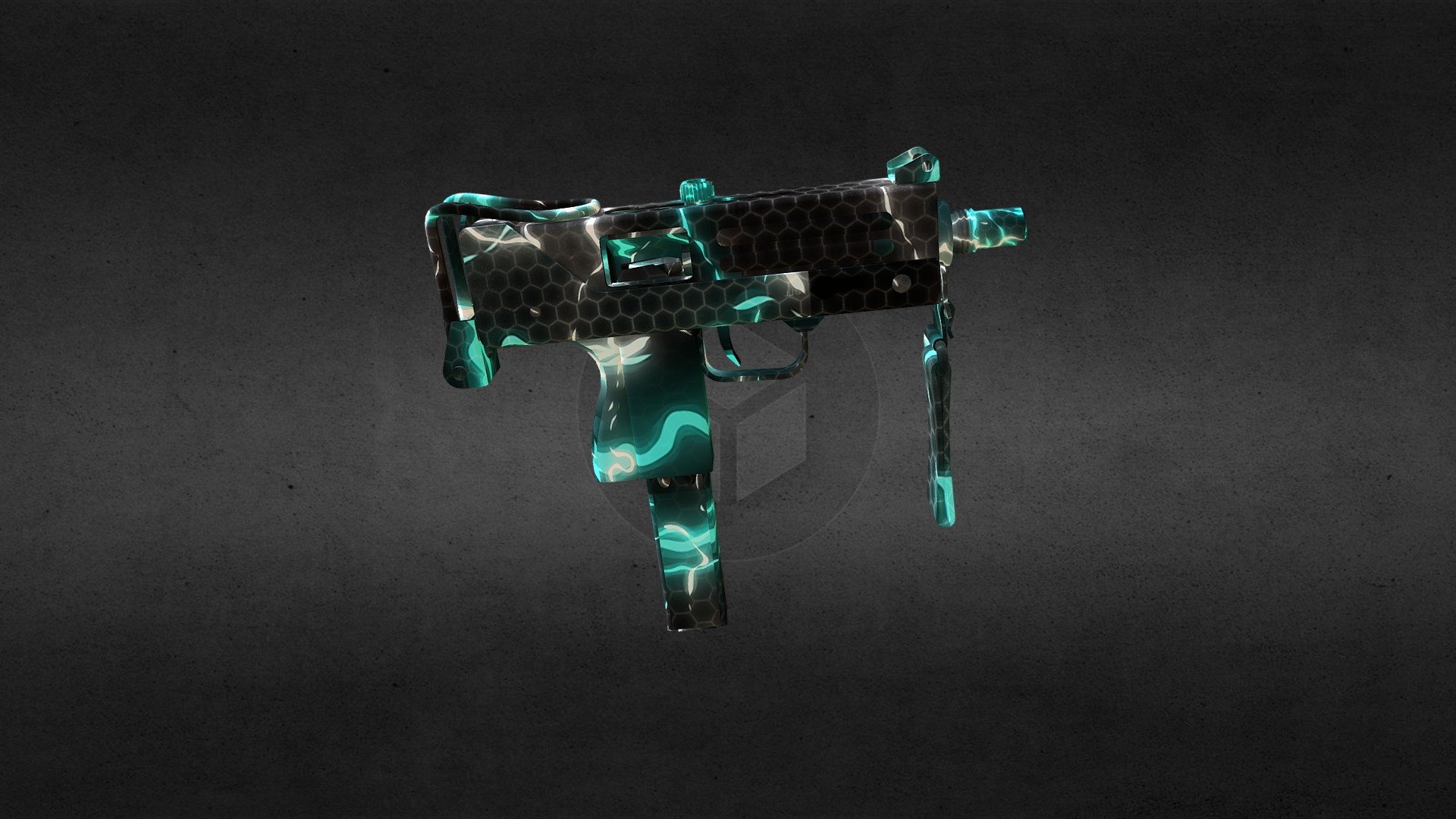 Mac-10 | Cobalt Acid - 3D model by Xgrant00 [5274b9b] - Sketchfab