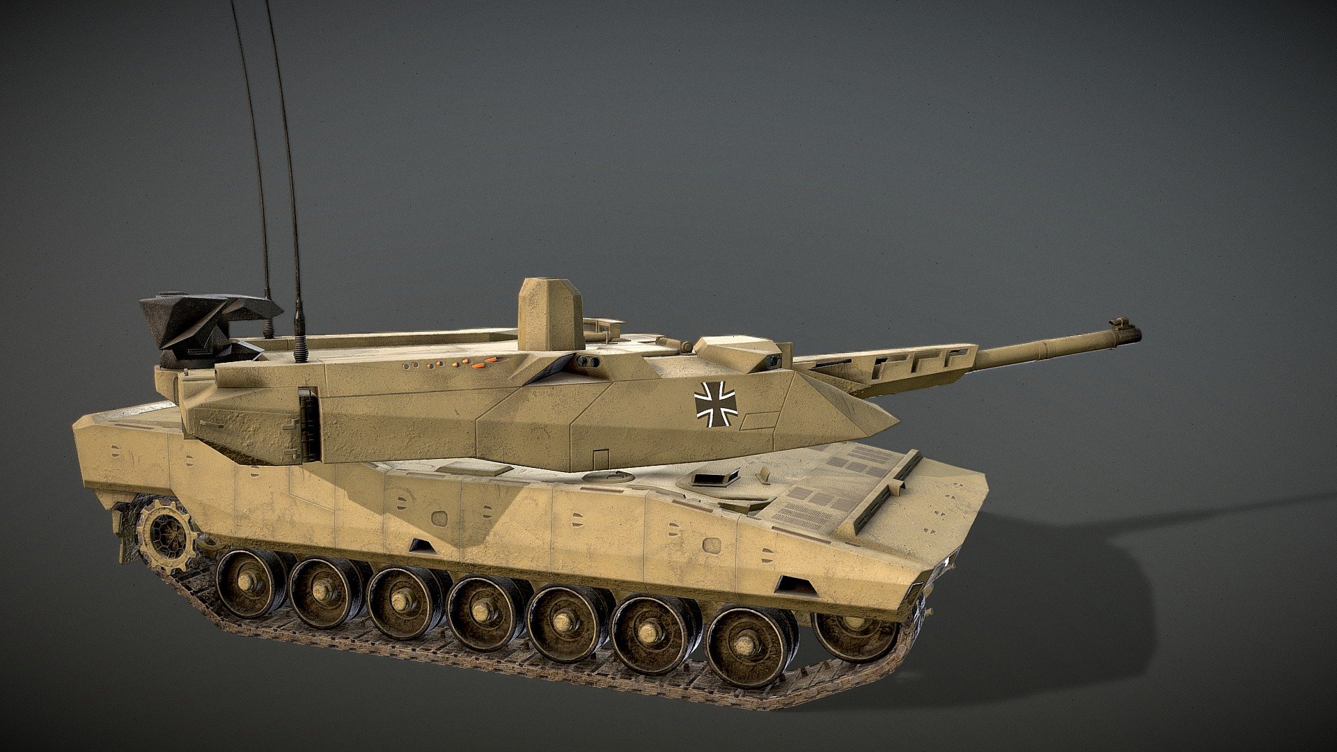 KF51 Panther - Desert - Download Free 3D model by GRIP420 [527593b ...