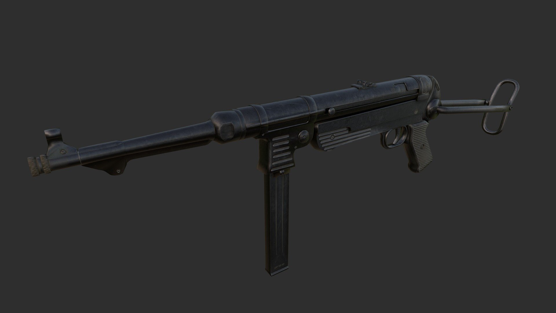 WW2 German MP40 - Download Free 3D model by Tactical_Beard [527929d ...
