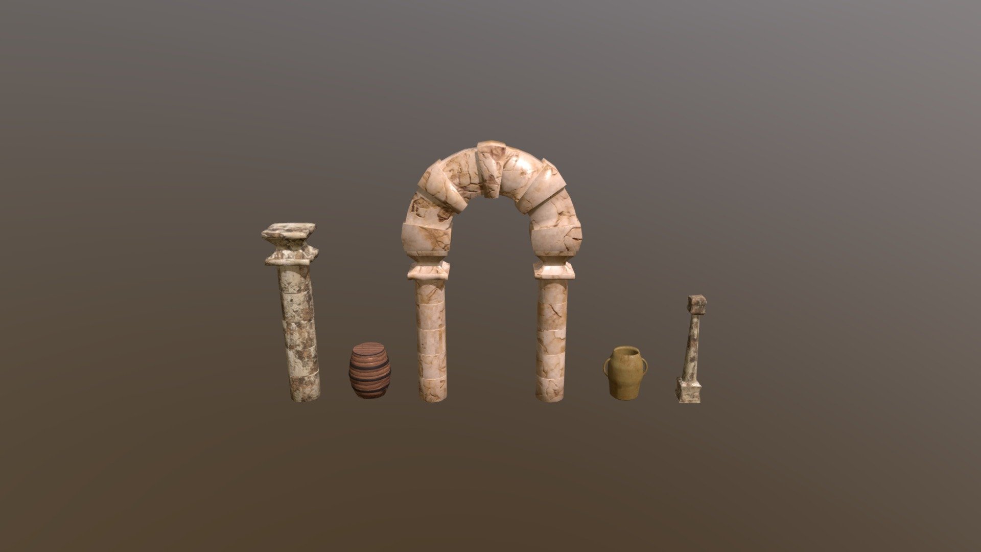 Pillars and random stuff - 3D model by Adam (@MrBreads) [5279f2a ...