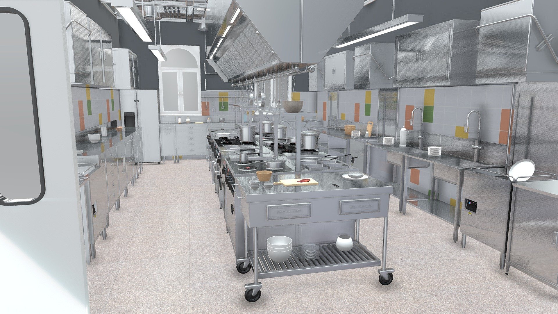 Horeca keuken - 3D model by SVO vakopleiding food (@svofood) [527a9d5 ...