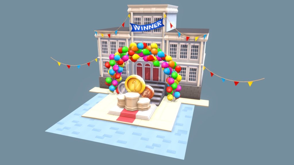 Ballarina Win Scene - 3D model by KerriTargett [527d7ba] - Sketchfab