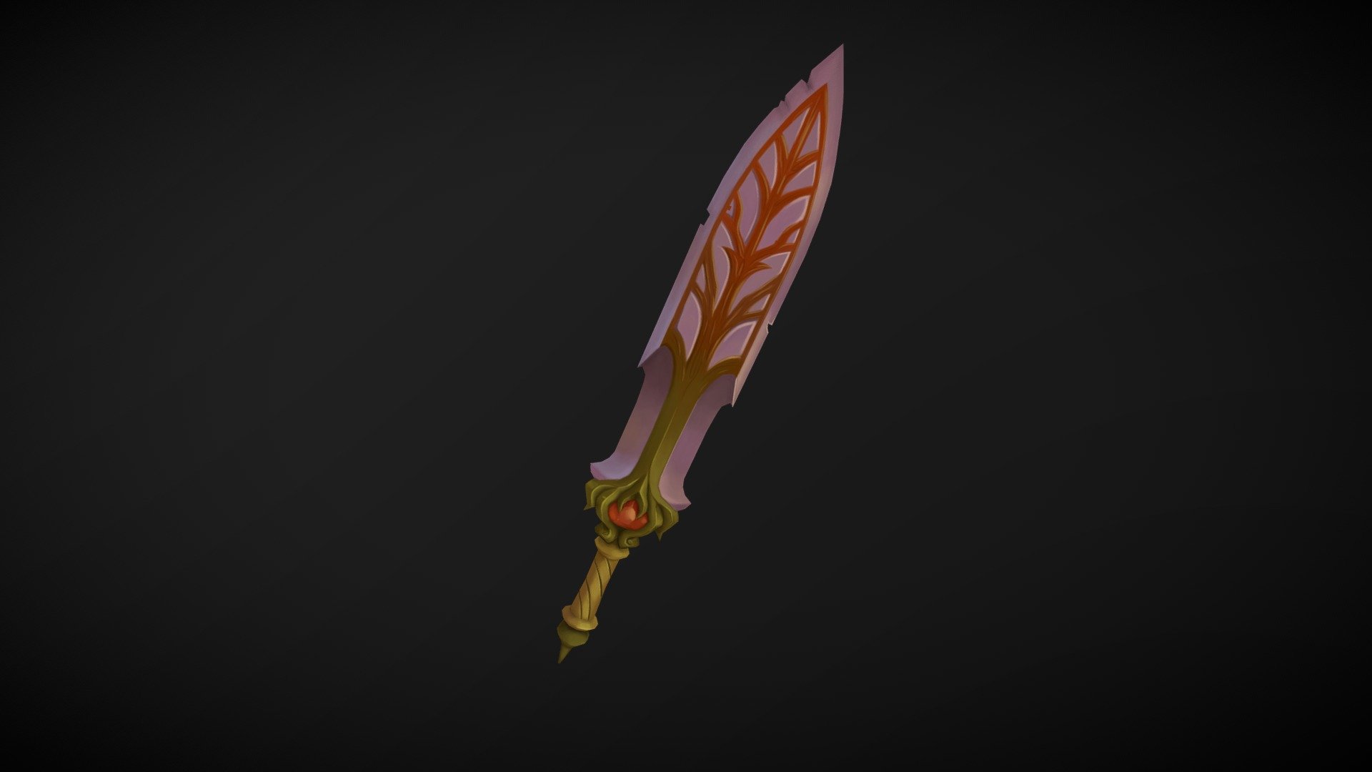 Hand Painted Nature Sword - 3D model by BryanGutierrez [527ded7 ...