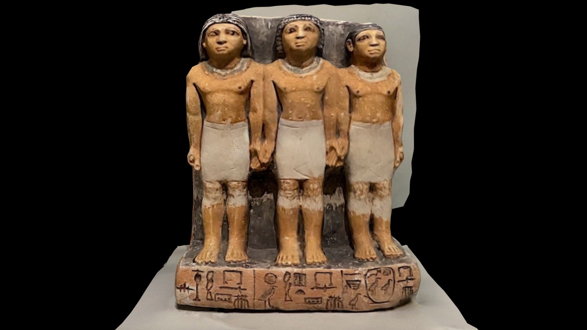 Triad of male figures (partially obscured) - Download Free 3D model by ...