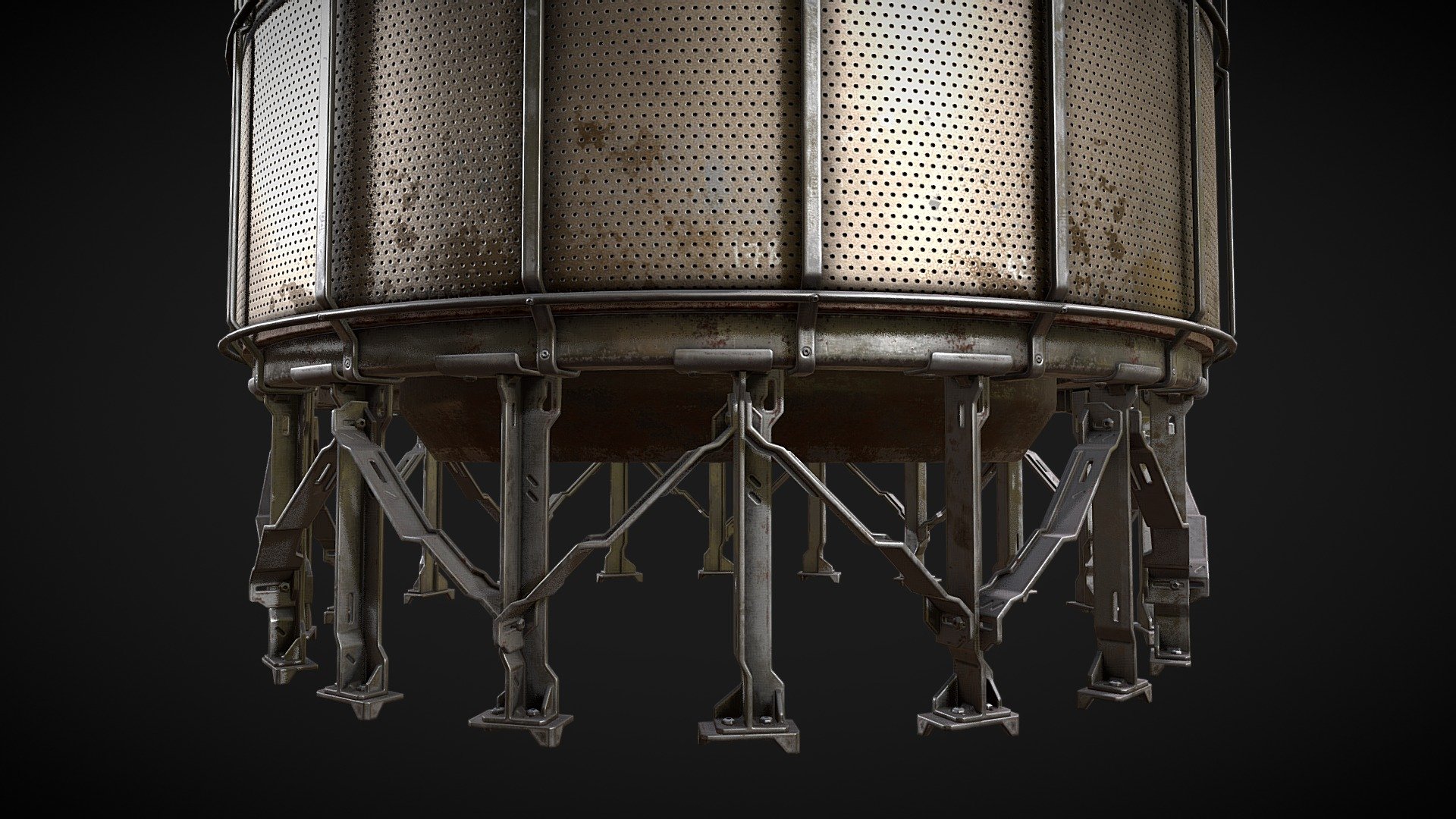 Moon base tower - 3D model by gamewarming [5280ad0] - Sketchfab
