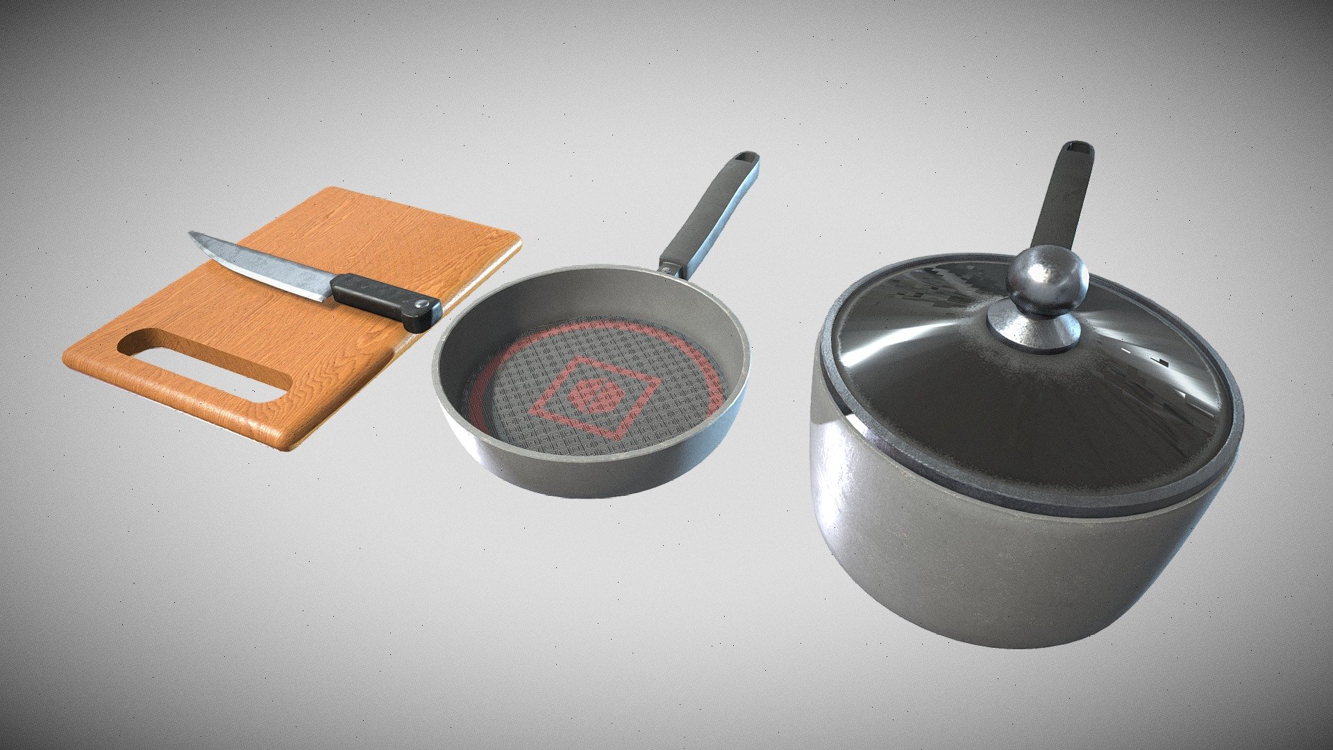Kitchen Cooking Kit - Buy Royalty Free 3D model by Outworld Studios ...