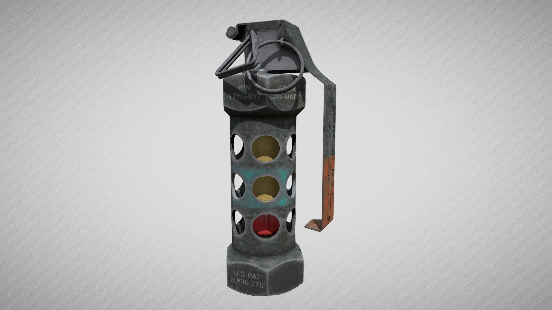 M84 Stun Grenade - 3D model by Leroy Vis (@IceFish_17) [5283996 ...