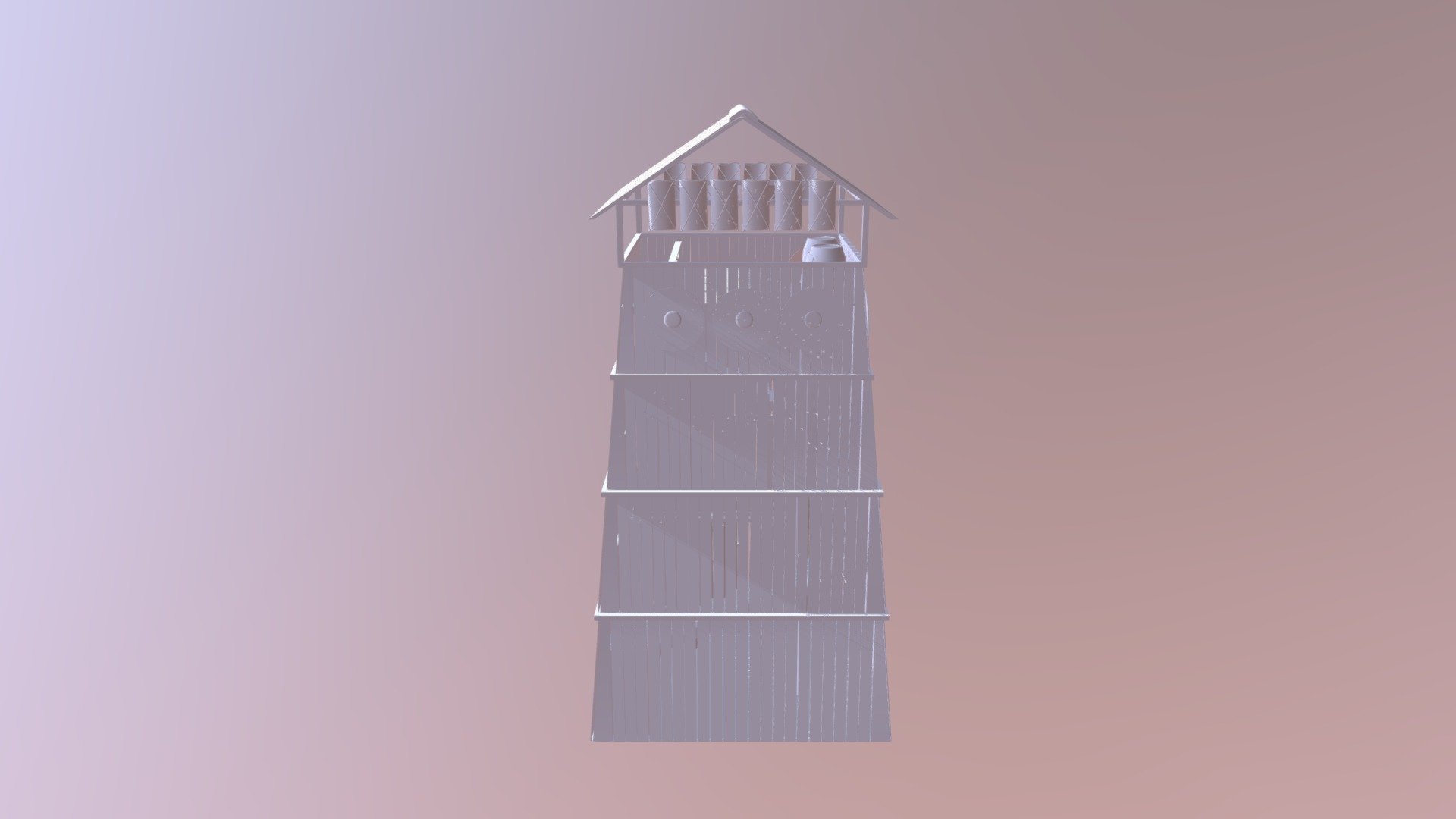 Daily draft: Watchtower - 3D model by DrankRabbit [5283cd1] - Sketchfab