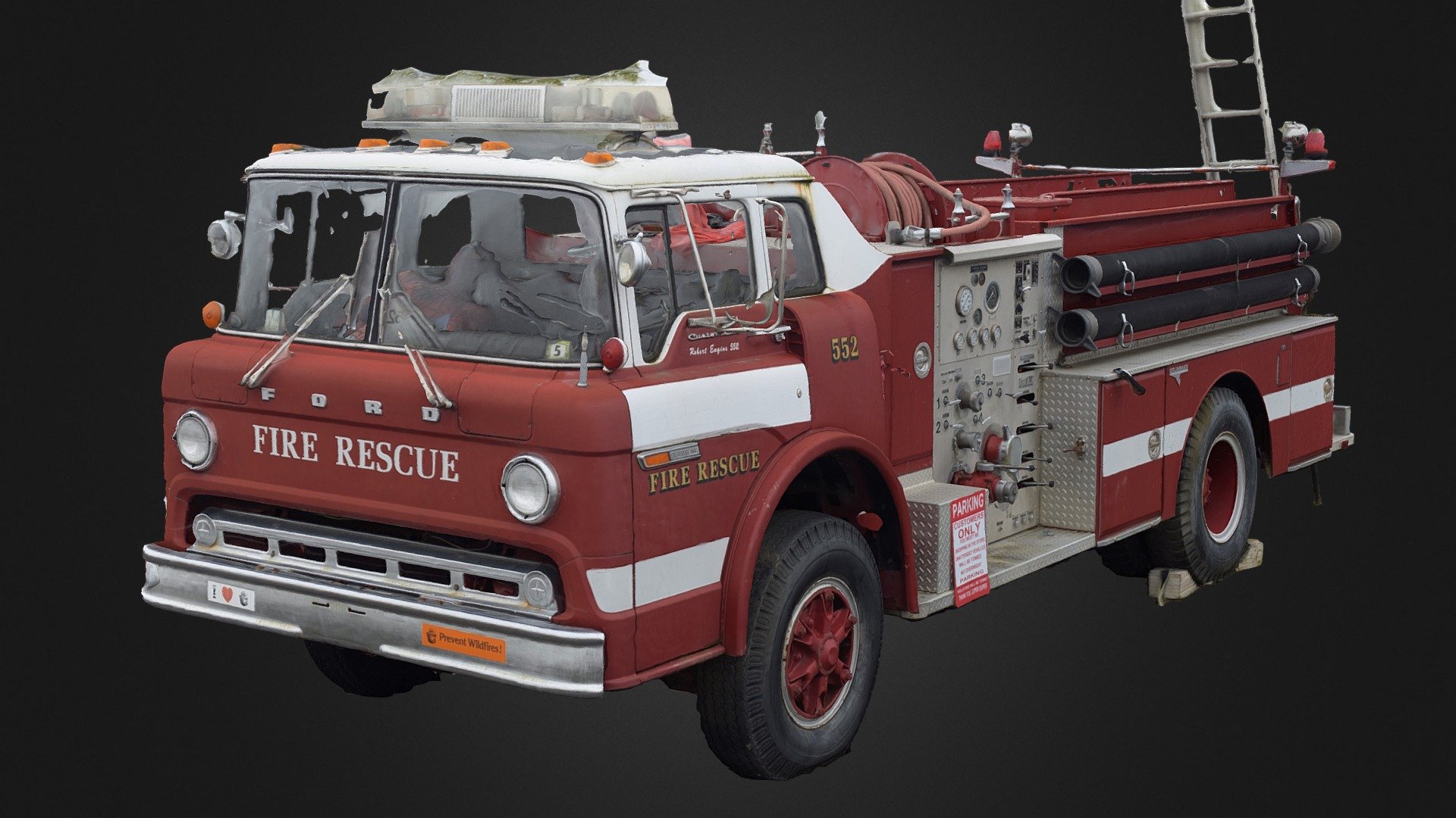 1974-1984 C-900 Fire Truck [Scan] - 3D model by Rush_Freak [528442c ...