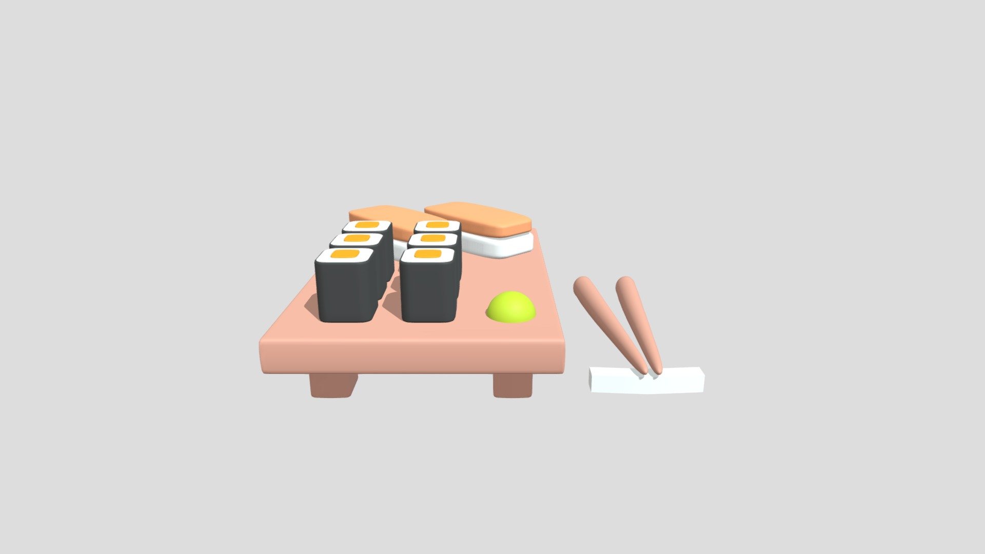 SUSHI - 3D model by ktglparedes [52852d9] - Sketchfab