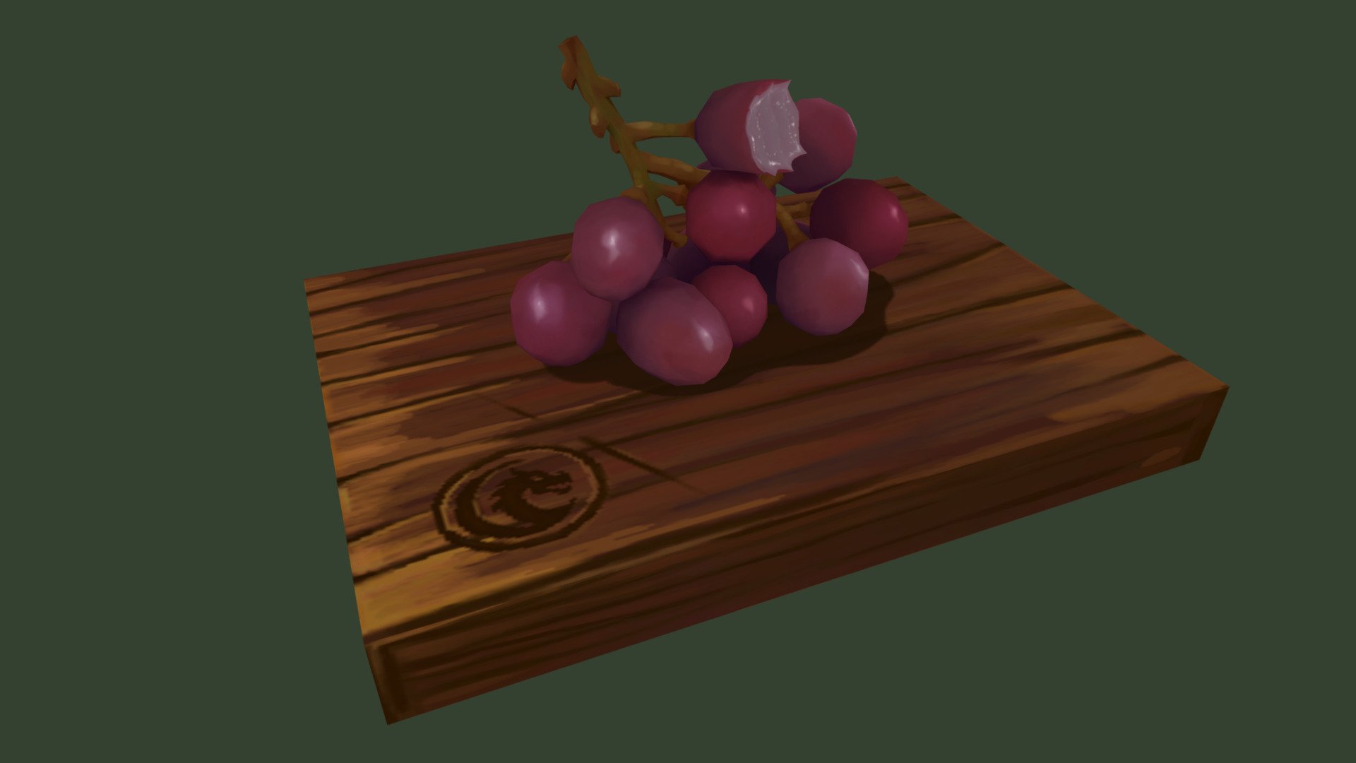 Grapes Stylized Study - 3D model by BenEEmoon [52885ae] - Sketchfab