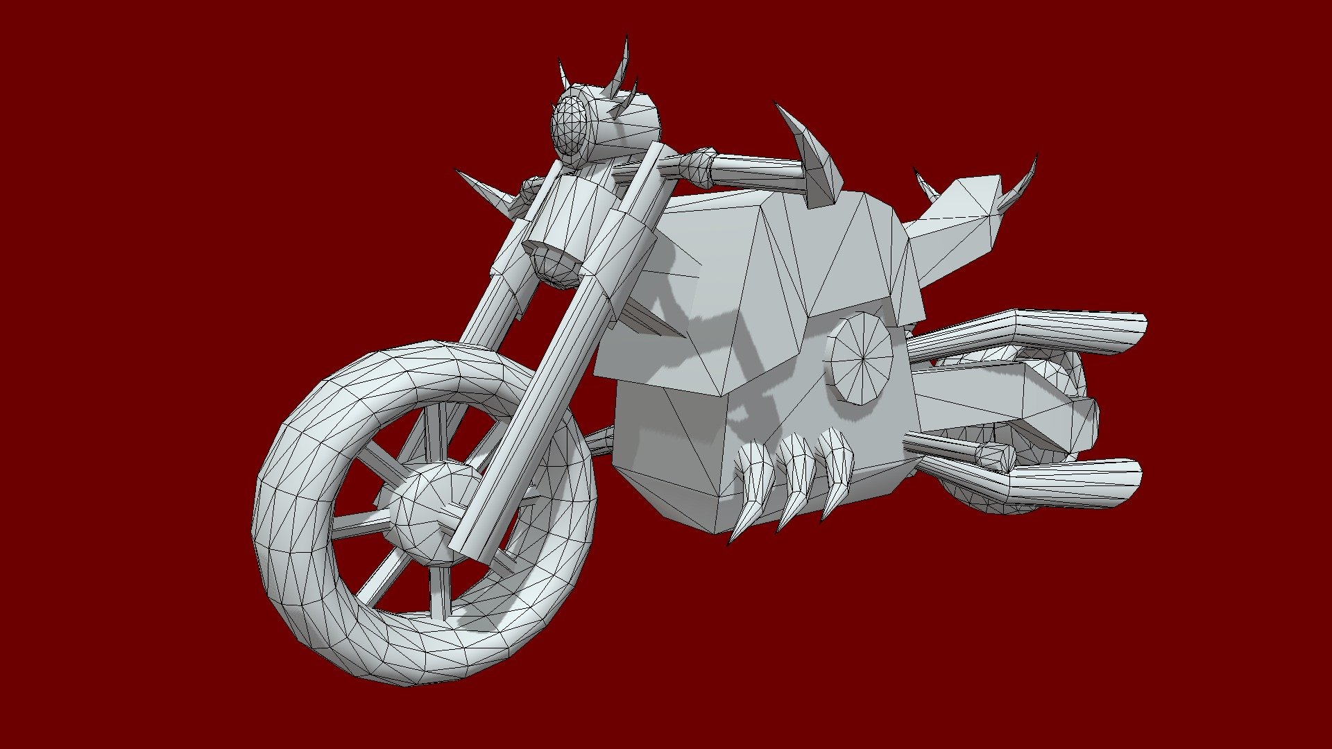Spike bike - Download Free 3D model by Biomonger [528a483] - Sketchfab