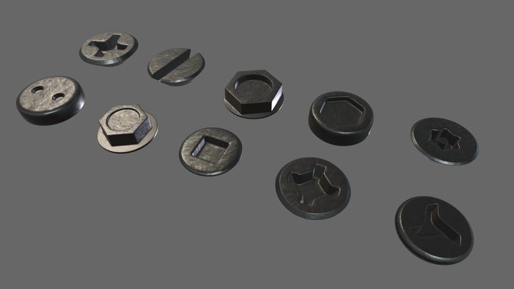 Screws 3D models - Sketchfab
