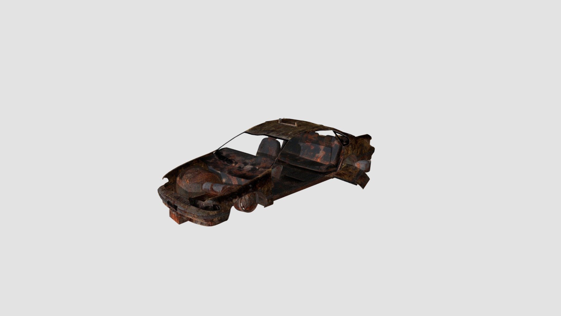 destroyed car - Buy Royalty Free 3D model by Evermotion [528d572 ...