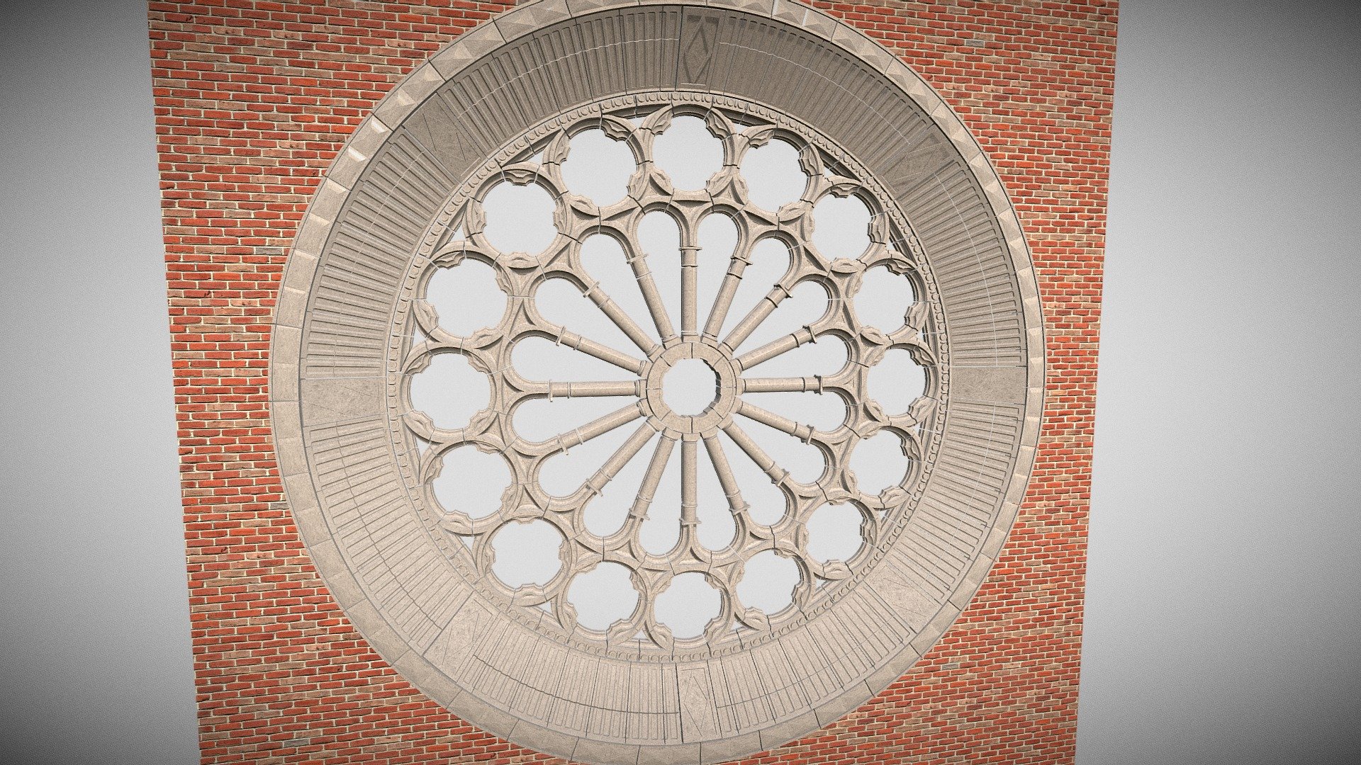 Rose Window - 3D model by 3dcadpro (@paulhea) [528e25c] - Sketchfab