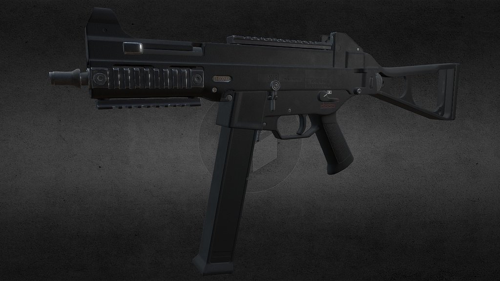 UMP 45 - 3D model by Ulfen [52908d1] - Sketchfab