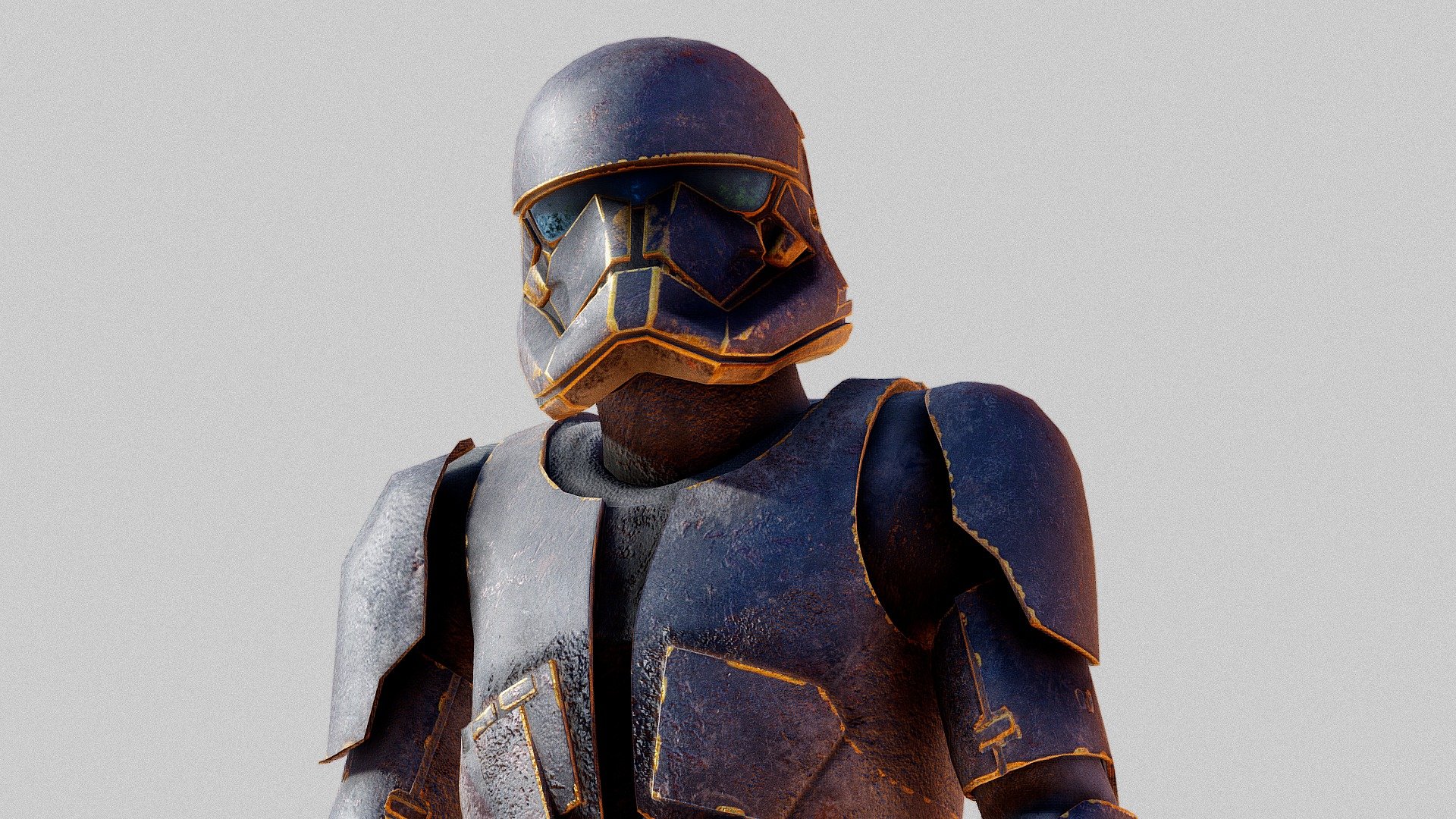 Gold-Trooper (RIGGED) - Buy Royalty Free 3D model by statusqu0 [5298b37 ...