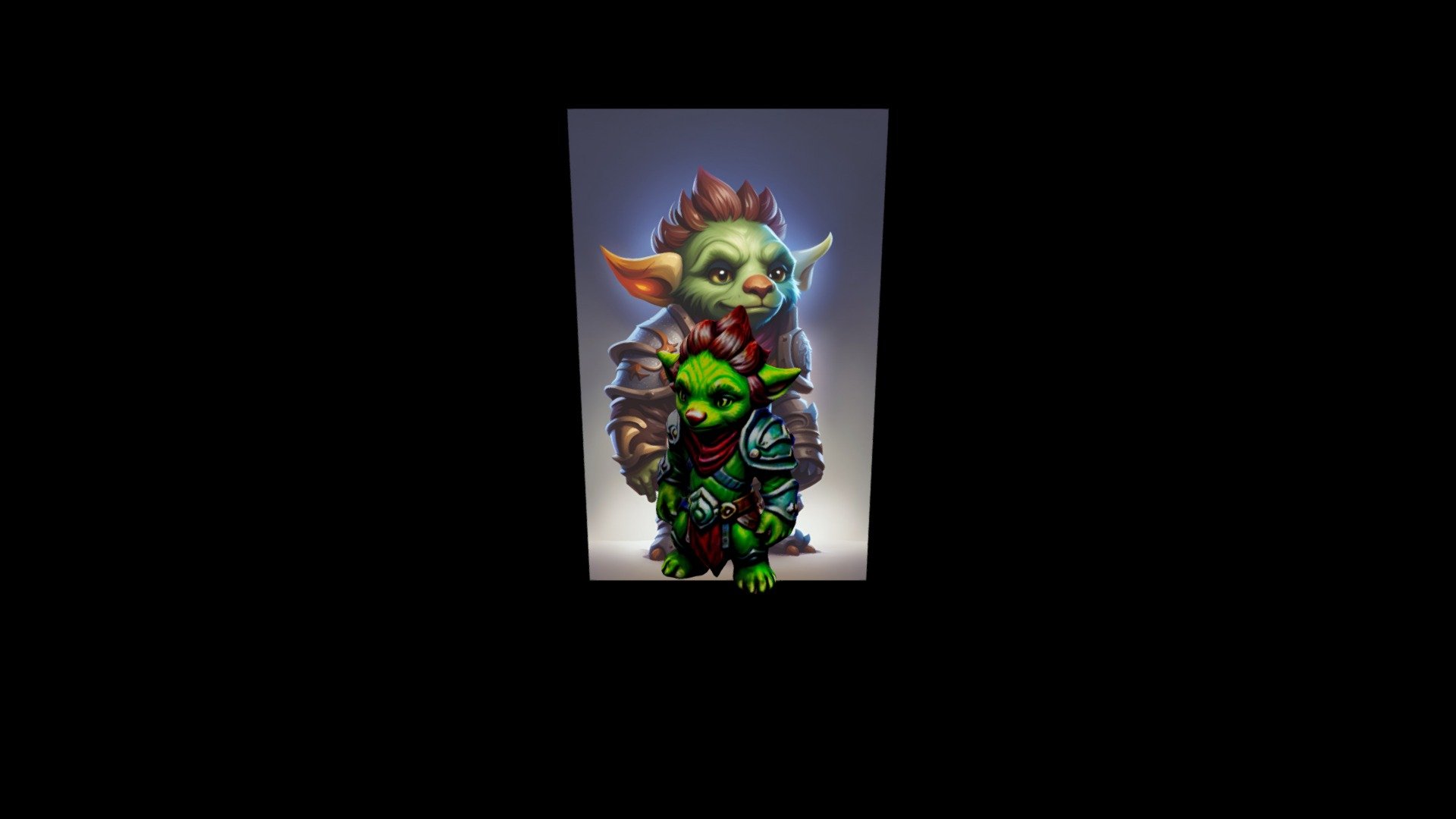 a cartoon illustration of a troll with a horned - Download Free 3D ...