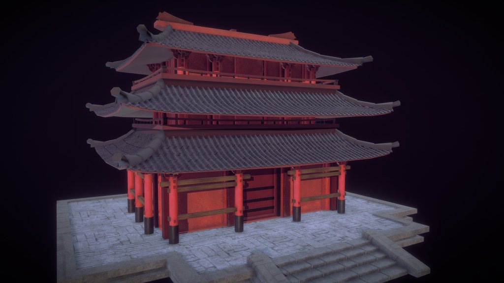 Japanese Temple - A 3D model collection by coldwinter077 - Sketchfab