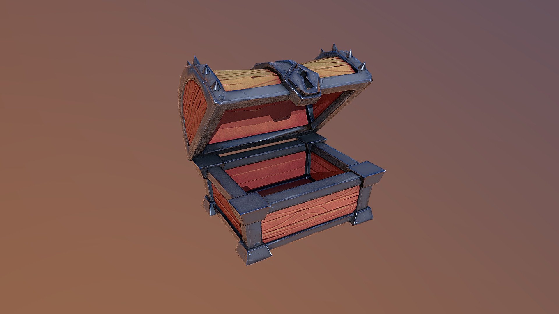 Stylized Chest - 3D model by paolavalenciamu [529cf0d] - Sketchfab