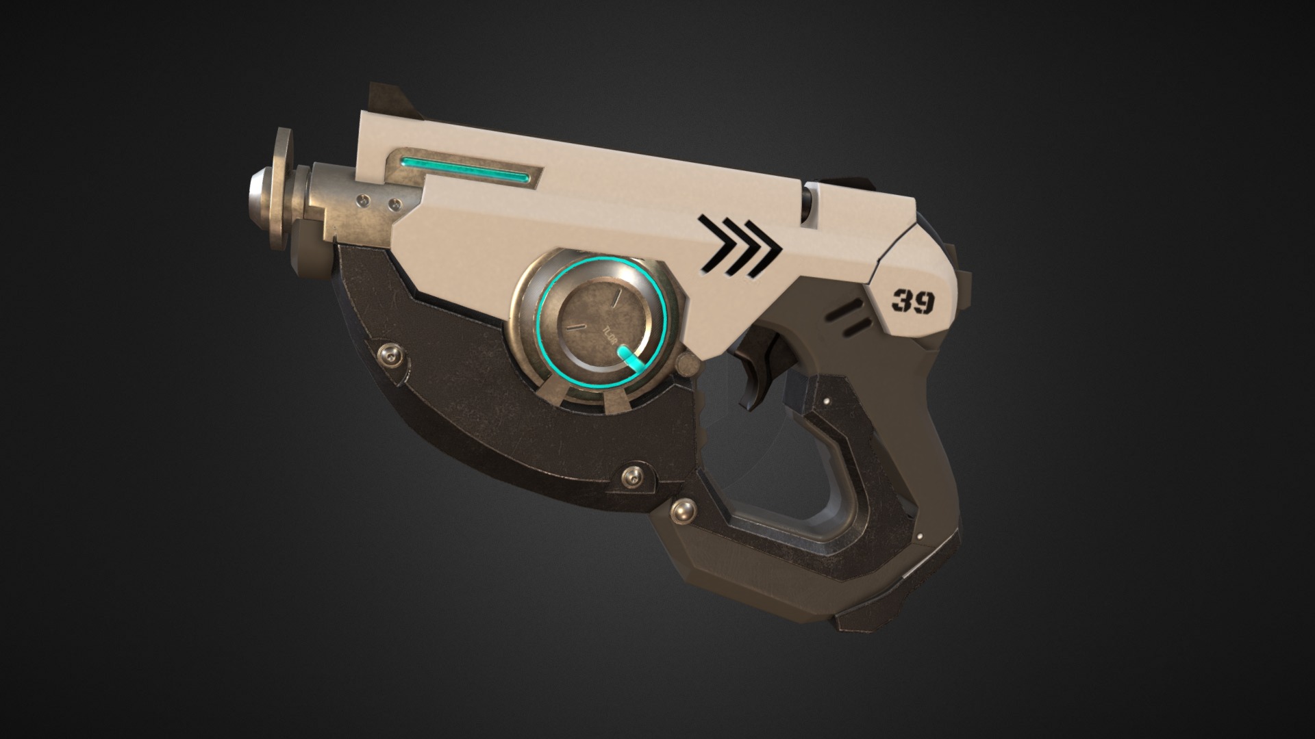 Tracer's Gun - 3D model by TDuc [529d1d4] - Sketchfab