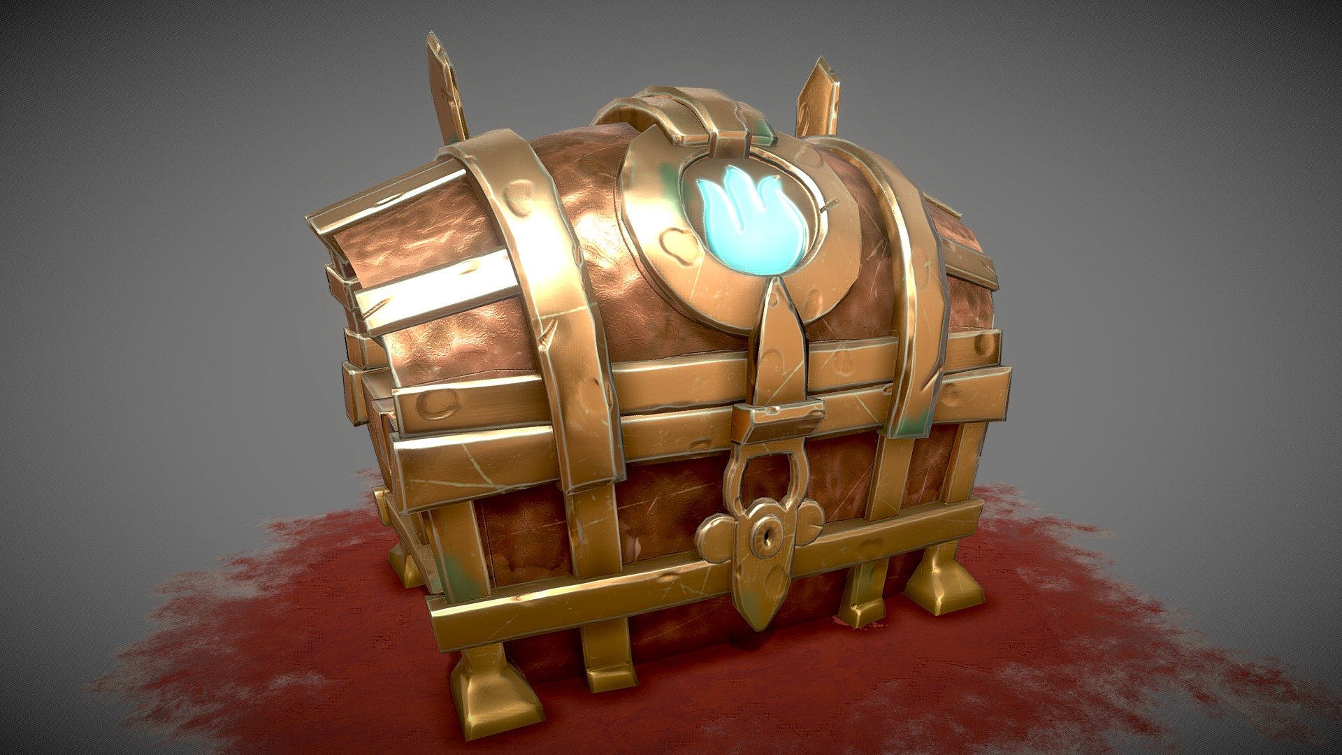 Metal Treasure Chest - Download Free 3D model by NelisEthan [529e274 ...