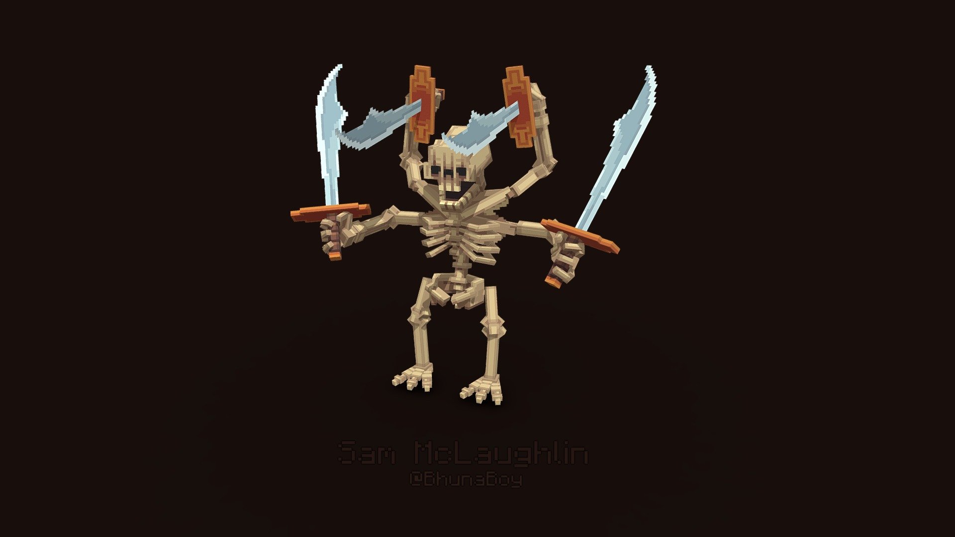 Scimitar Skeleton - 3D model by Sam McLaughlin (@BhunaBoy) [52a0881 ...