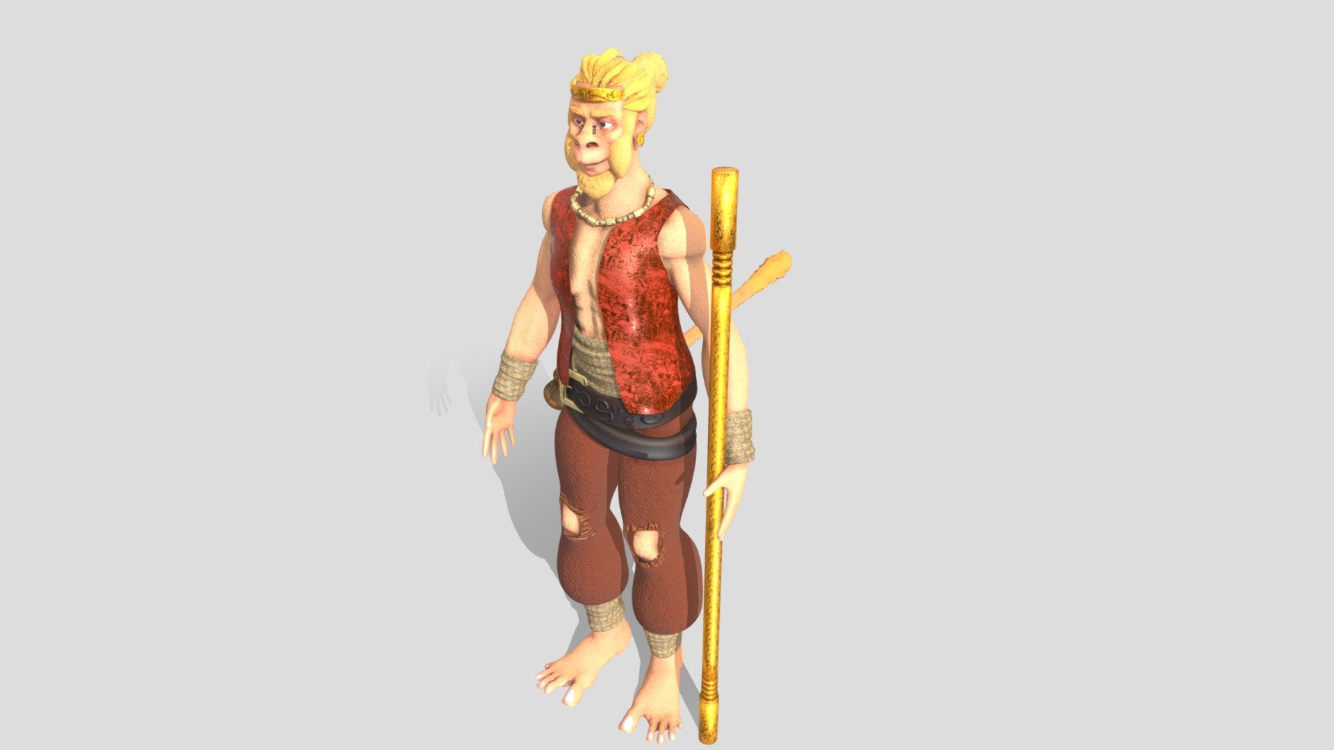 Monkey King - Download Free 3D model by Woroking [52a12c7] - Sketchfab