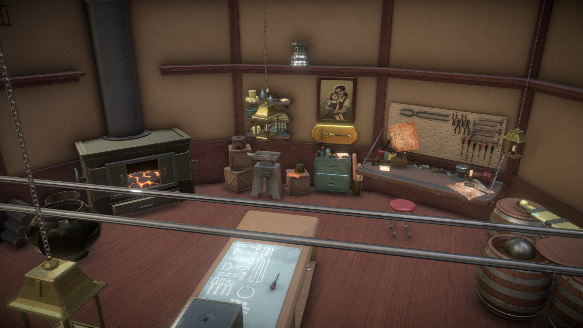 The Tinkerer Workshop - 3D model by Rakshit Srivastava (@rsrivastava ...