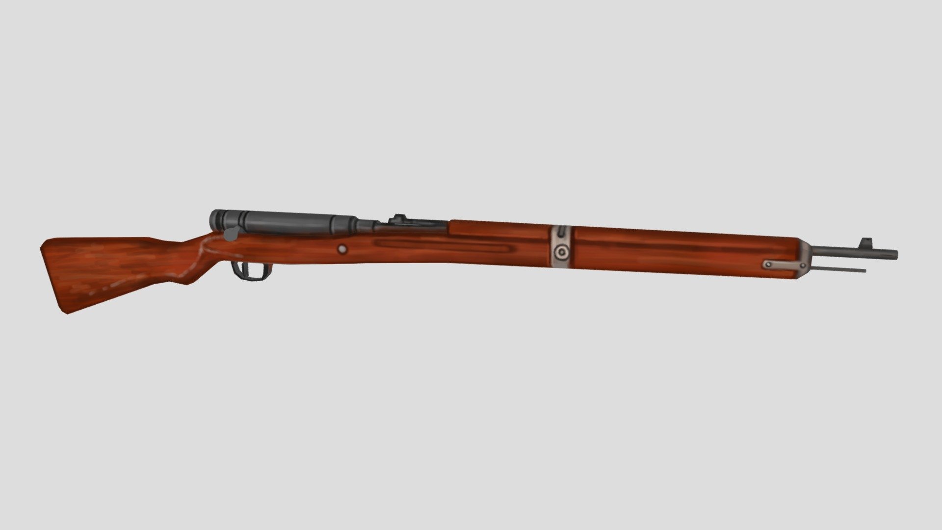 Arisaka Type 99 - 3D model by BRITA74 [52a2d20] - Sketchfab